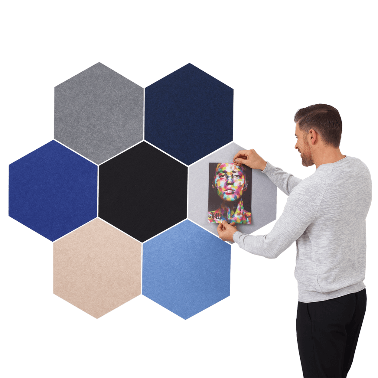 MagiShape Hexagon Tack Board - Magiboards USA