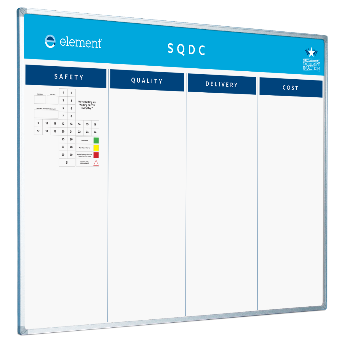 MIDI SQDC Board 4' 5" x 3' 3" - Magiboards USA