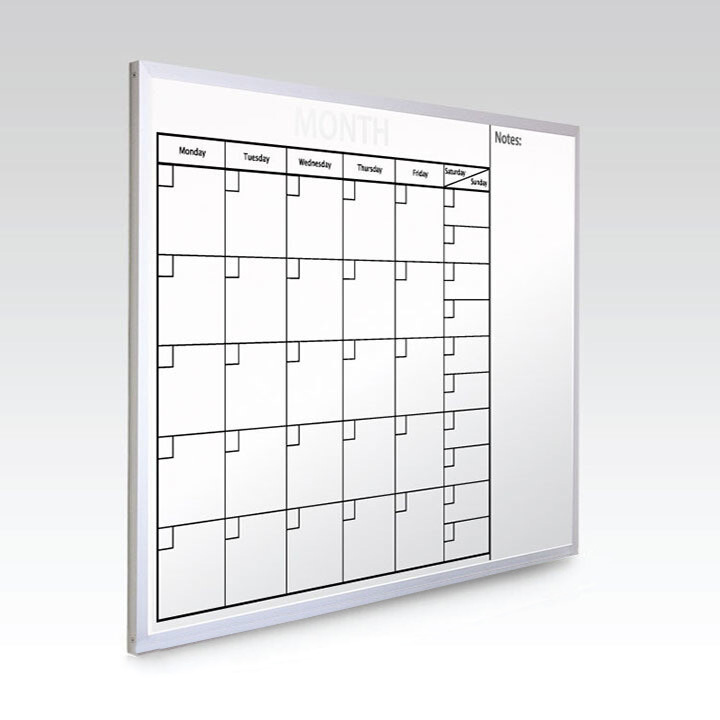 Monthly At-A-Glance Magnetic Whiteboard Calendar 36" X 24" - Magiboards USA
