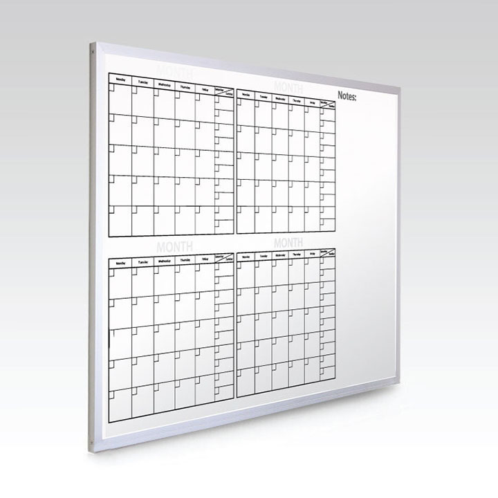 4 Month At-A-Glance Magnetic Whiteboard Calendar 47″ X 35″ – Magiboards USA