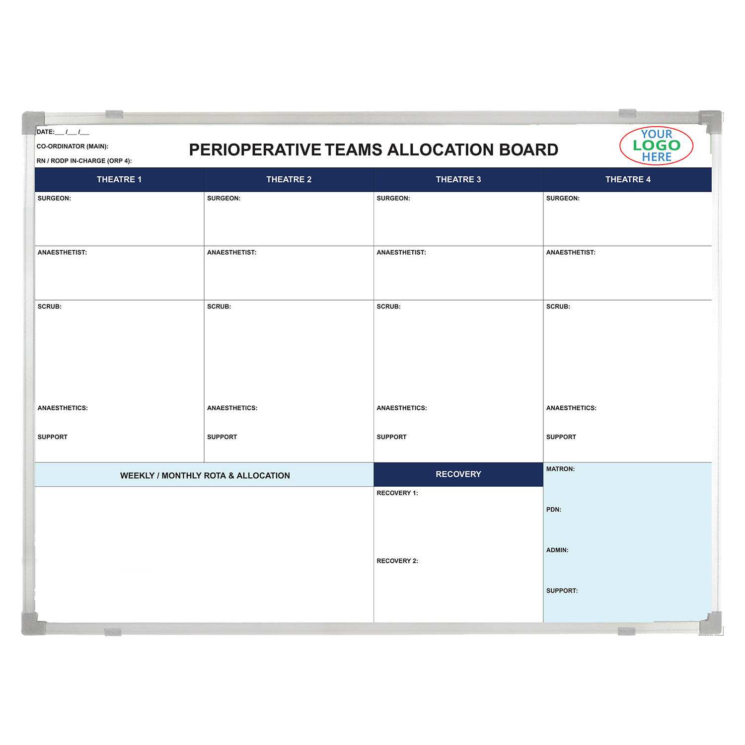 Perioperative Teams Allocation Board – Magiboards USA